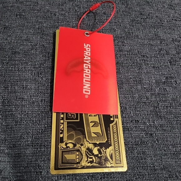Sprayground | Accessories | Sprayground Gold Money Tag | Poshmark